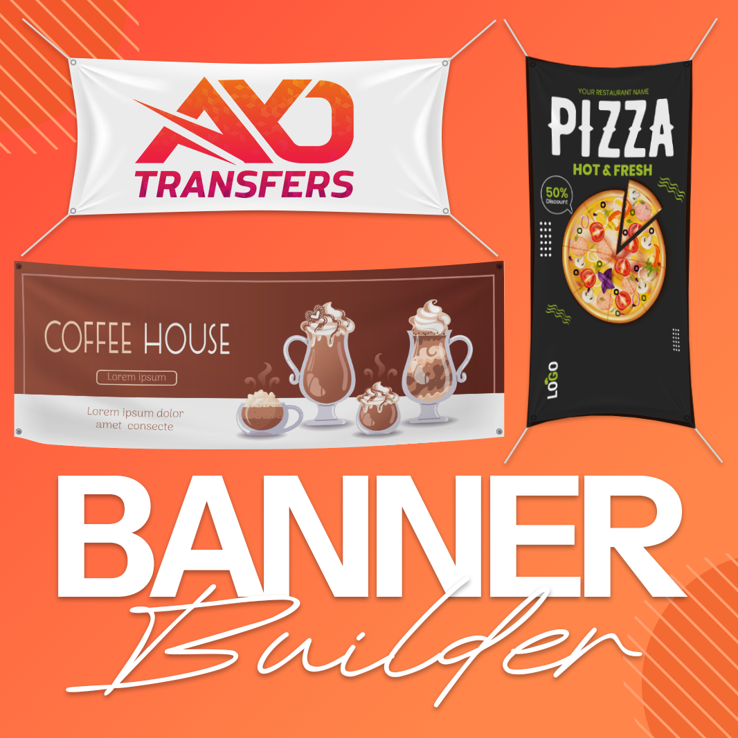 Banner Builder – Upload & Customize Your Banner – Axo Brands